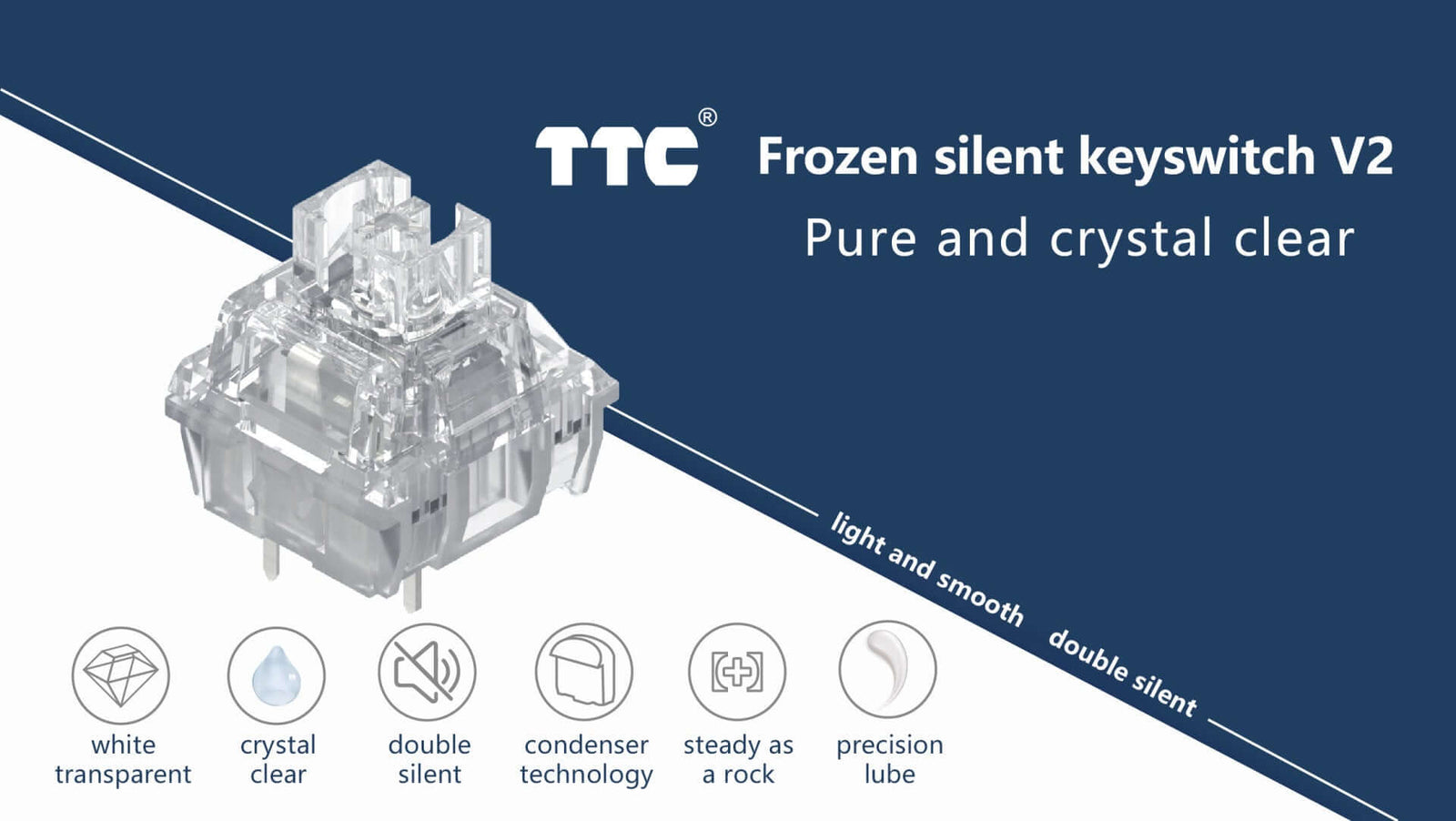 TTC Frozen Silent V2 Silent Linear Switches (10 Pack)