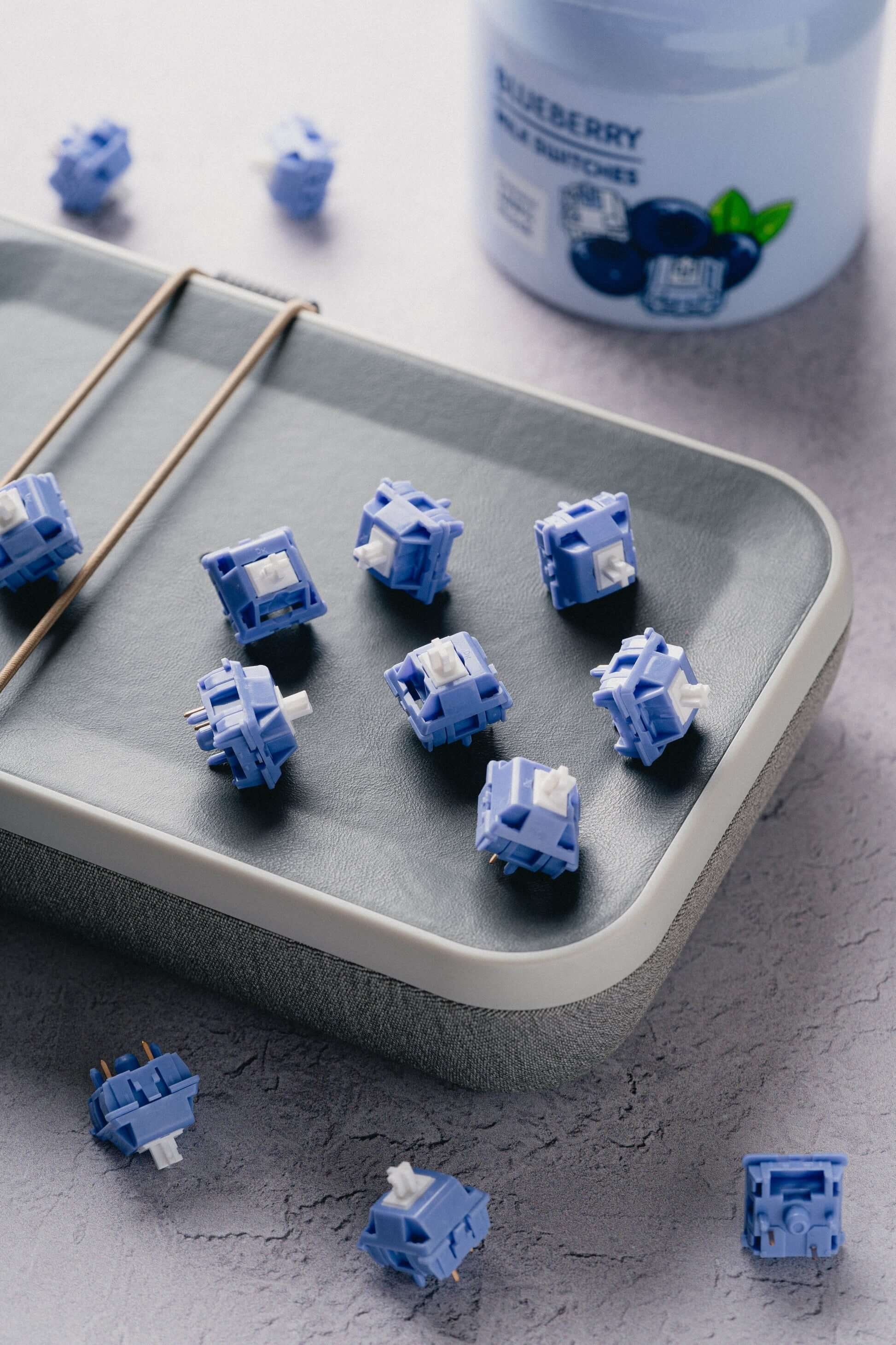 Dangkeebs Blueberry Milk Tactile Switches 10‑Pack